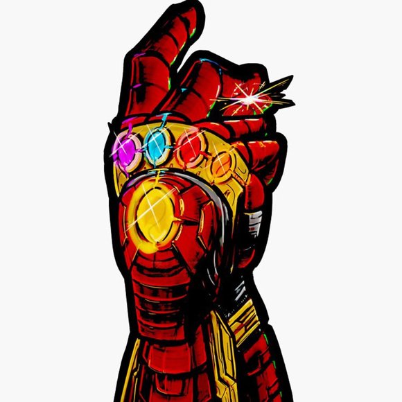 Wall Decor | The Iron Snap Avengers Decal Comic Superhero Stark ...